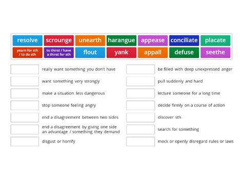 Expressive Verbs Match Up