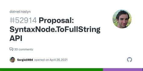 Proposal Syntaxnodetofullstringwithnormalizedwhitespaces Api · Issue