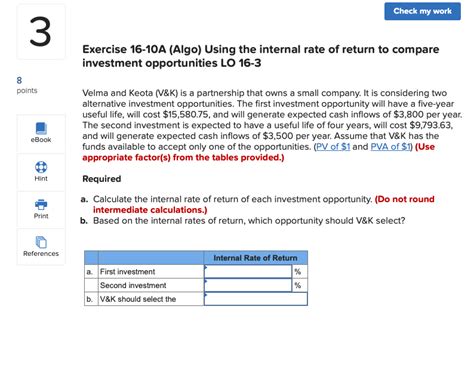 solved check my work 3 exercise 16 10a algo using the