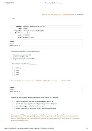 ECS1601 Quiz Exam Questions And Answers Skip To Main ContentSide Panel ECS Online