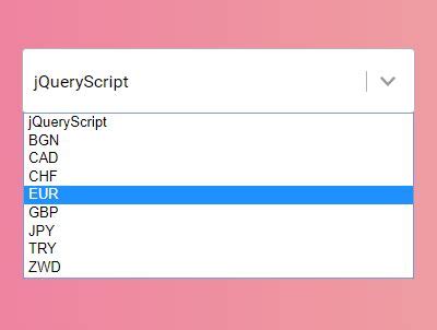Basic Custom Select Plugin With JQuery CSelect Free JQuery Plugins