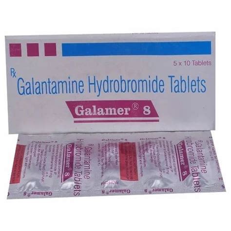 Galamer Galantamine 4mg 8mg Tablet At ₹ 261stripe Galantamine