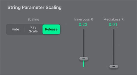sculpture string parameter scaling in logic pro for ipad apple support