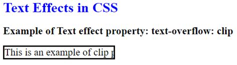 Css Text Effects Examples Of Css Text Effects With Explanation