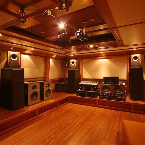 Premium Photo A Room With A Lot Of Speakers And A Sound System