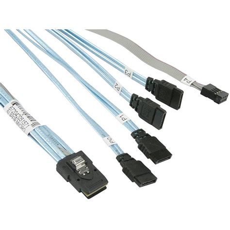 Supermicro Cbl 0097l 02 197in Ipass To 4 Sassata Cable For Hdd