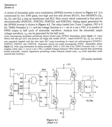 Solved Question 4 Soalan 4 A Circuit Of Sinusoidal Pulse