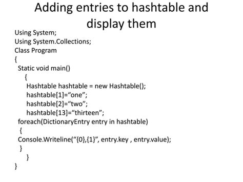 C Non Generics Collection Ppt