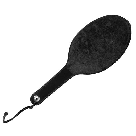 Strict Leather Round Fur Lined Paddle Sex Toy Distributing