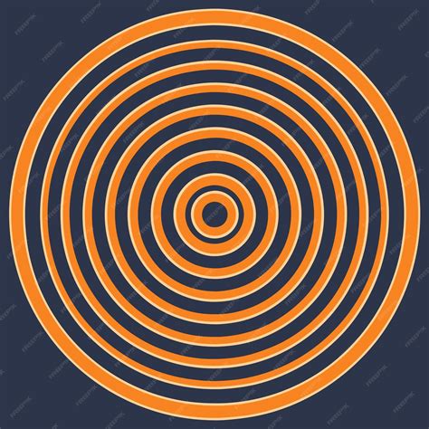 A Minimalist Pattern Using Concentric Circles Created From Simple Thin Lines Premium Ai