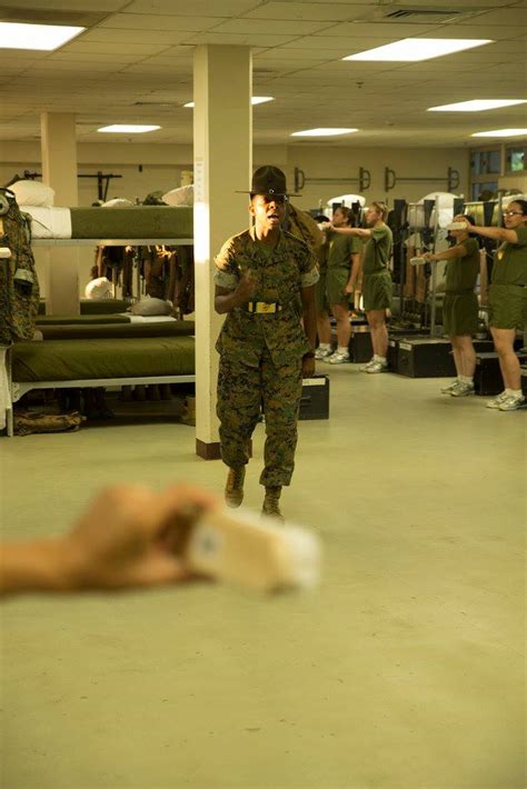 Marine Sgt Kashina D Glover A Drill Instructor With Platoon 4027