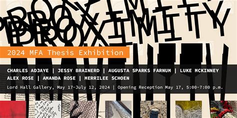 proximity 2024 mfa thesis exhibition opening intermedia programs