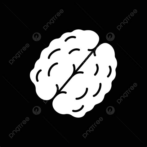 Walnut Dark Mode Glyph Icon Shell Eat White Vector Shell Eat White