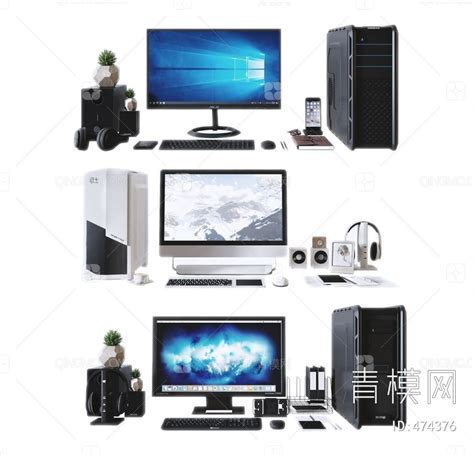 【电脑 显示器3d模型】 现代vr有灯光有贴图max2016电脑 显示器3d模型下载 Id474376 免费3dmax模型库 青模3d模型网