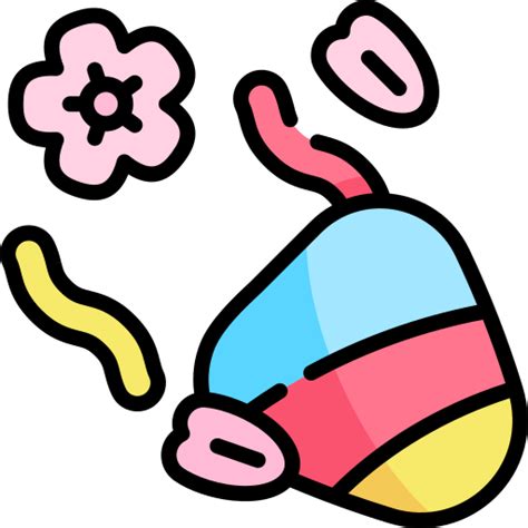 Confetti Kawaii Lineal Color Icon