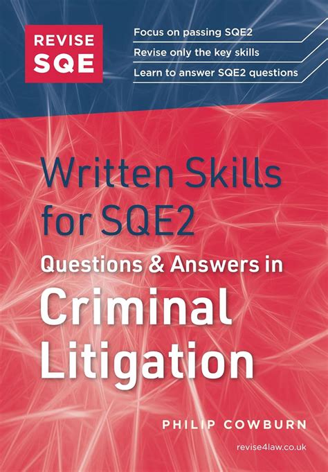 Revise Sqe Written Skills For Sqe2 Questions And Answers In Criminal Litigation Solicitors