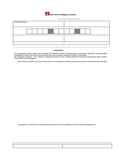 Bpi Ada Form Pdf Bpi Ada Form Pdf