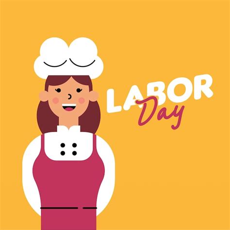 Premium Vector Labour Day Illustration With Worker Character Flat Design Background