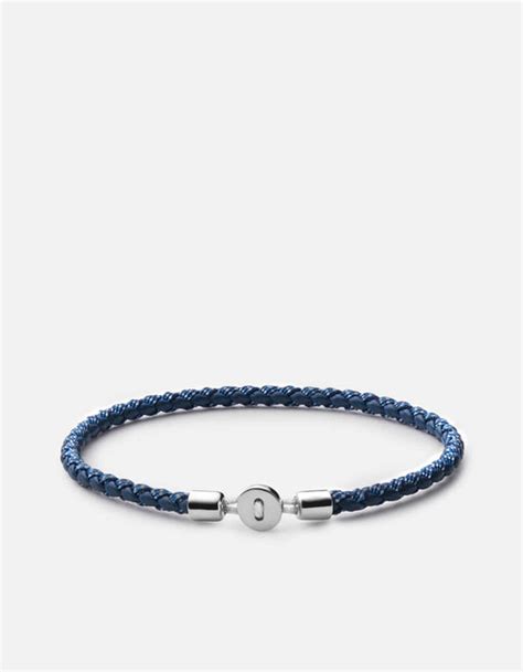 Nexus Ribbon Bracelet Sterling Silver Mens Bracelets Miansai