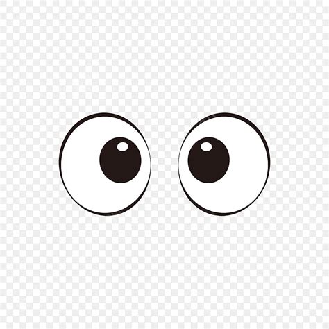 Cartoon Simple Cute Round Eyes Material Eyes Clipart Eyes Clipart