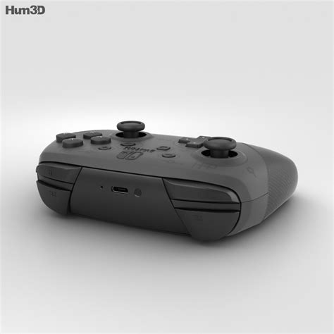 Nintendo Switch Pro Controller 3d Model Download Game Console On