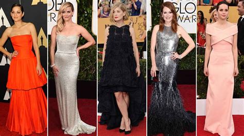 Photos Red Carpet Fashions From All The Oscar Nominated Actresses