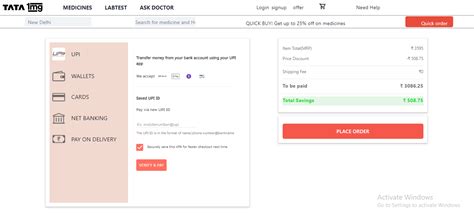 Tata 1mg Clone Built Using React Js