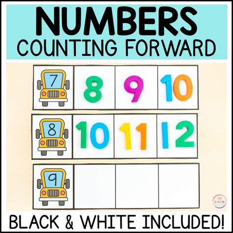 Counting Forward Number Order Strips For Math Centers Fun Learning