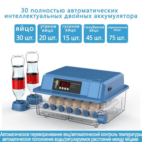 30 инкубатор для яиц двойного питания полностью автоматический домашний ...
