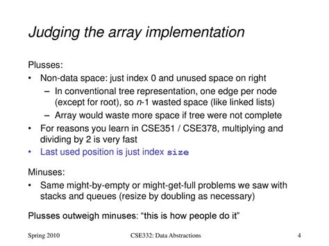 Cse332 Data Abstractions Lecture 5 Binary Heaps Continued Ppt Download