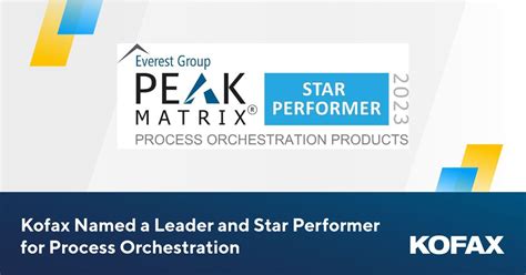 Kofax Named A Leader And A Star Performer In Everest Groups 2023 Process… Kofax