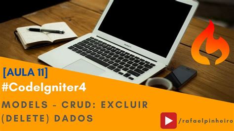 CodeIgniter Aula Models CRUD Excluir Delete YouTube