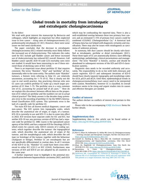 Pdf Global Trends In Mortality From Intrahepatic And Extrahepatic
