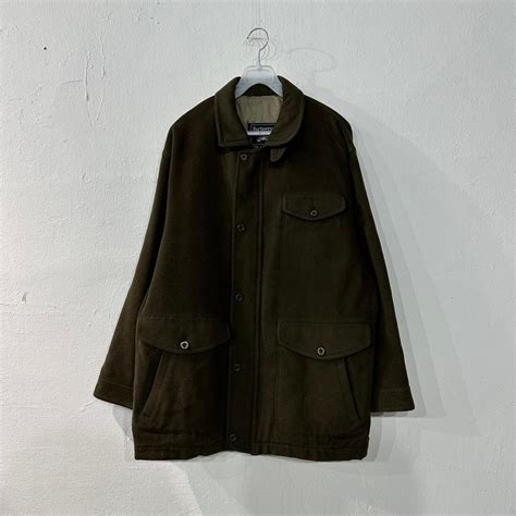 버버리 카키 모직자켓 100 105 헬로마켓
