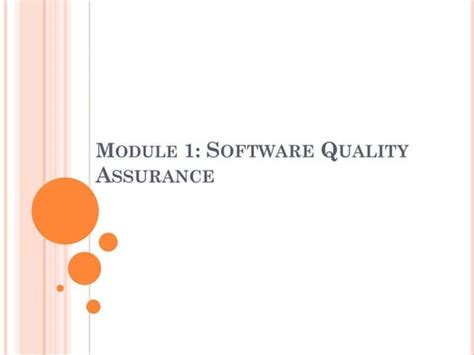 What Is Software Quality Assurance Pdf