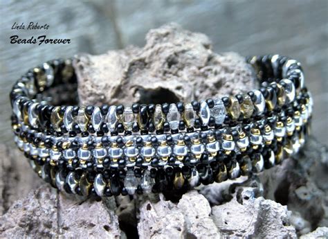 beading tutorial better shape up bracelet superduos etsy