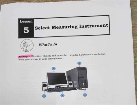 Get Answer Lesson Select Measuring Instrument Whats In Activity 1