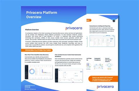 Datasheet Privacera Platform Overview Privacera