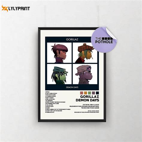 Gorillaz Posters Demon Days Poster Album Cover Poster