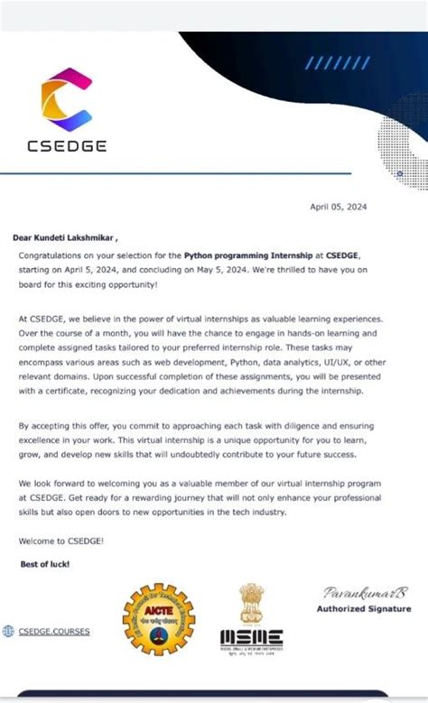 Lakshmikar Kundeti On Linkedin Csedge Python Internships
