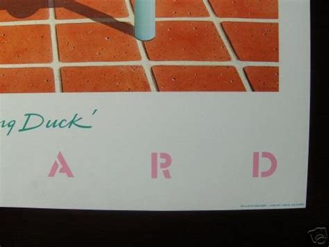 Original 1982 Sitting Duck Poster By Michael Bedard 78490024