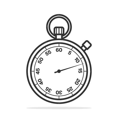 Premium Vector Stopwatch Timer Cartoon Icon Illustration