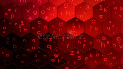 Abstract Technology Binary Code Dark Red Background Cyber Attack