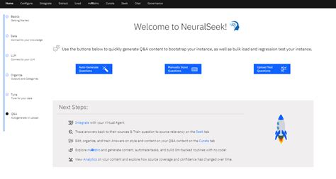 1 1 Set Up Neuralseek Neuralseek Learning Labs