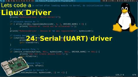 Let S Code A Linux Driver Serial Uart Driver Youtube