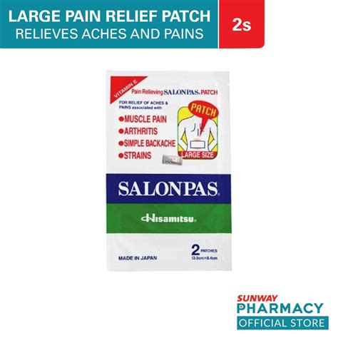 Salonpas Patch Large Size 2s X 13cm X 8 4cm Shopee Malaysia