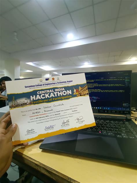 Hackathon Cih2025 Innovation Teamwork Techskills Farmtech Webdevelopment Saksham Gaurkhede