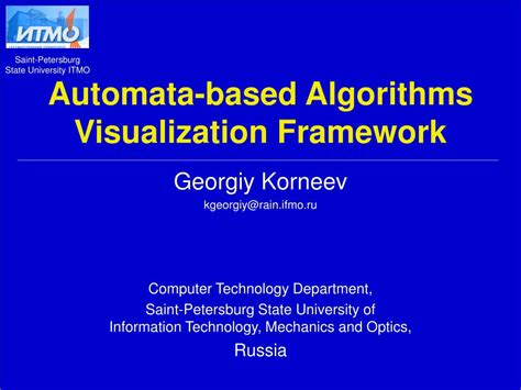 Ppt Automata Based Algorithms Visualization Framework Powerpoint Presentation Id1371565