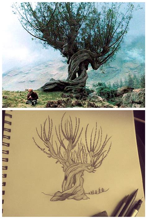 Whomping Willow Tattoo Design By Landersalisa On Deviantart