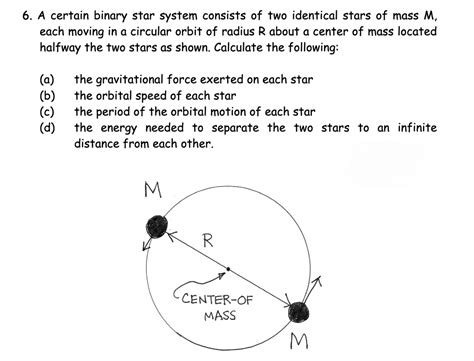 Answered 6 A Certain Binary Star System Bartleby
